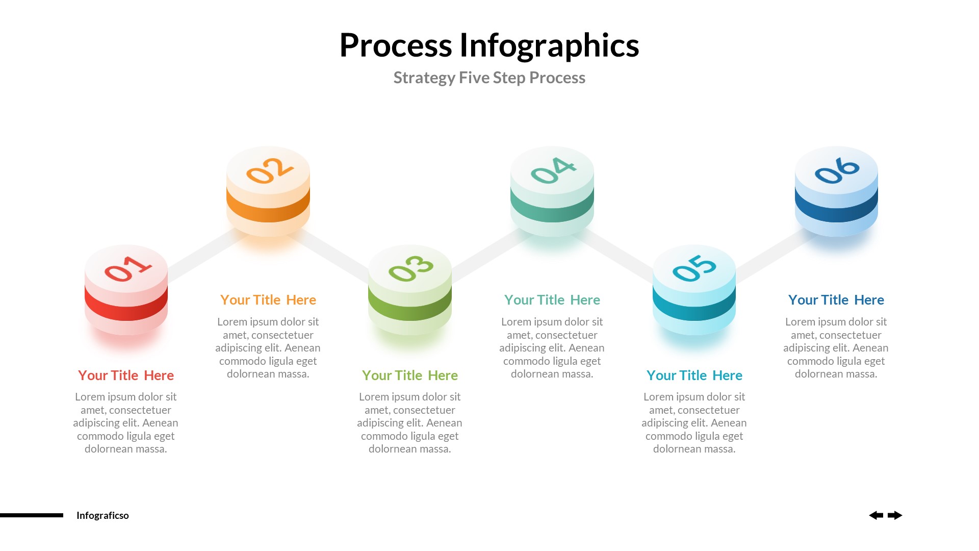 Business Process Infographics Powerpoint Template, Presentation Templates
