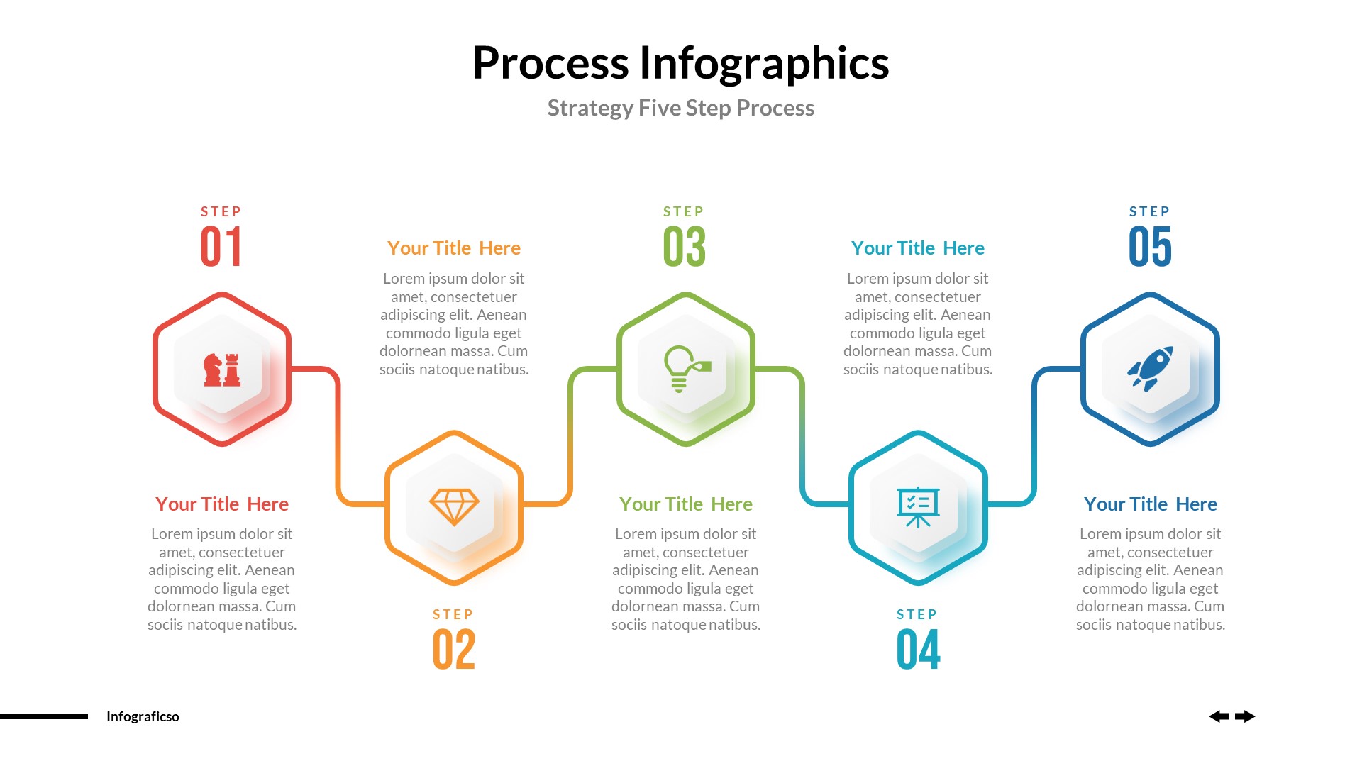 Business Process Infographics Powerpoint Template, Presentation Templates