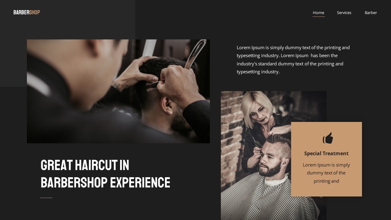 Barbershop Powerpoint Template, Presentation Templates | GraphicRiver