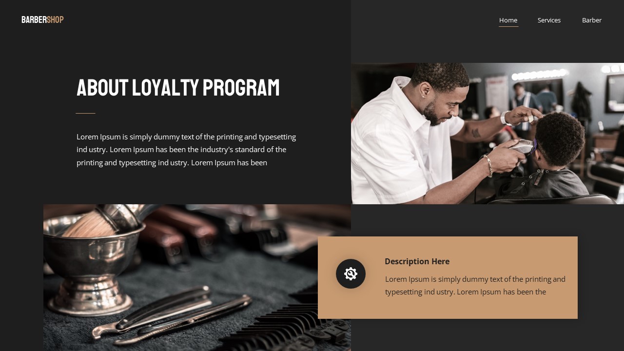 Barbershop Powerpoint Template, Presentation Templates | GraphicRiver