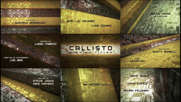 Callisto - Opening Titles, After Effects Project Files | VideoHive