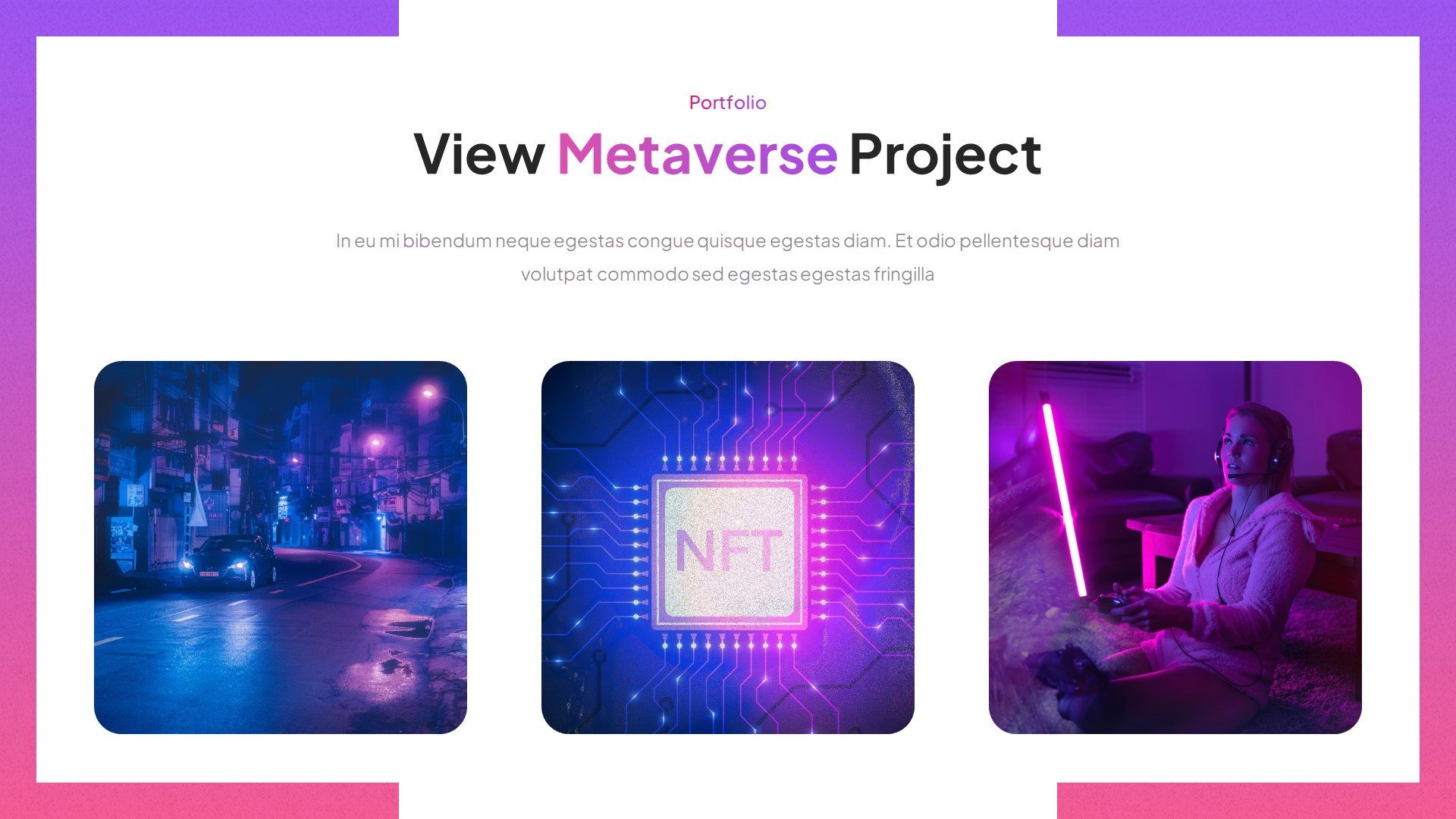 View - Virtual Reality & Metaverse Google Slides Template, Presentation ...