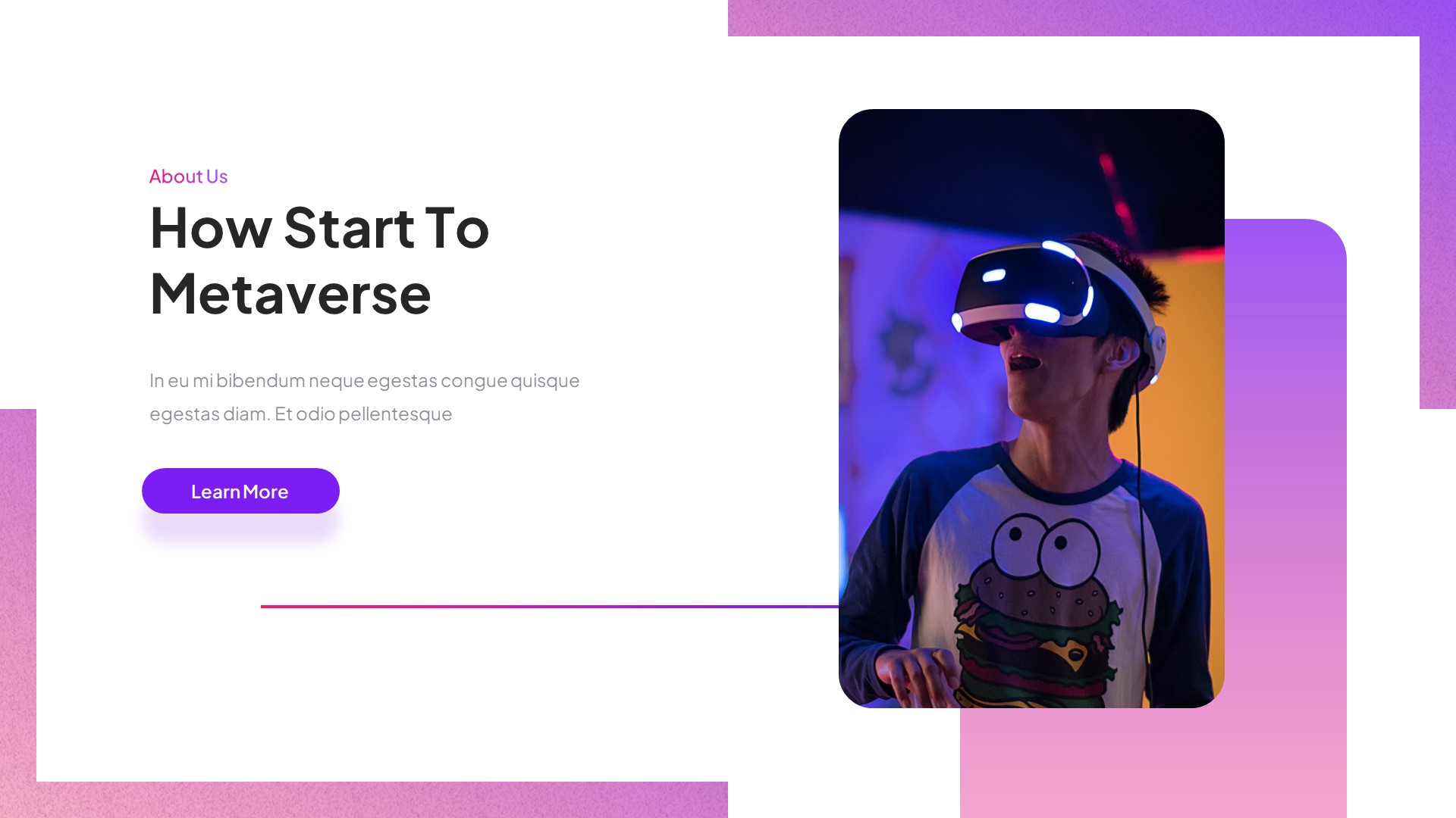 View - Virtual Reality & Metaverse PowerPoint Template, Presentation ...
