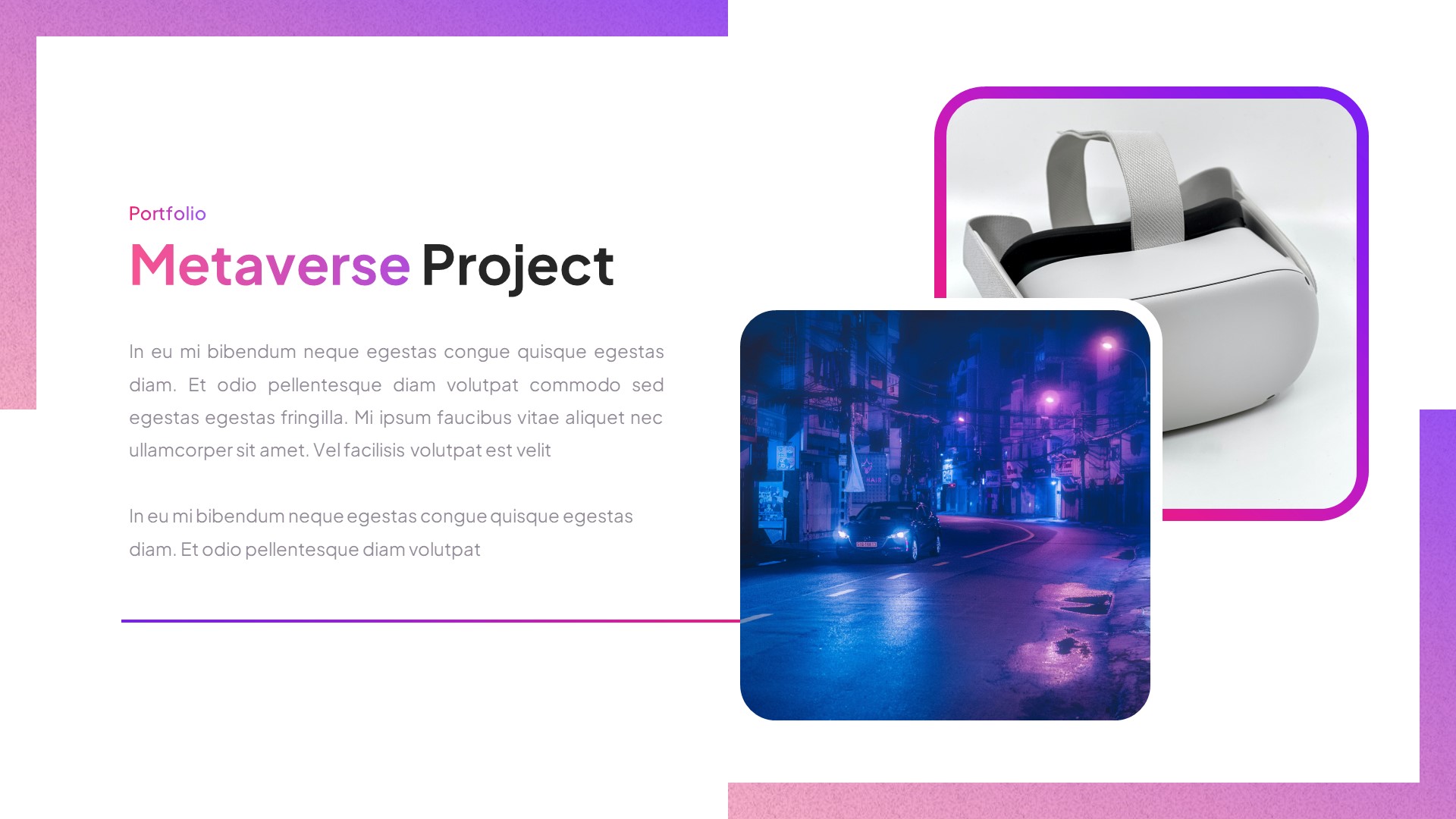 View - Virtual Reality & Metaverse PowerPoint Template, Presentation ...