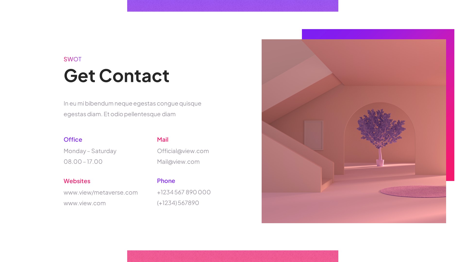 View - Virtual Reality & Metaverse PowerPoint Template, Presentation ...