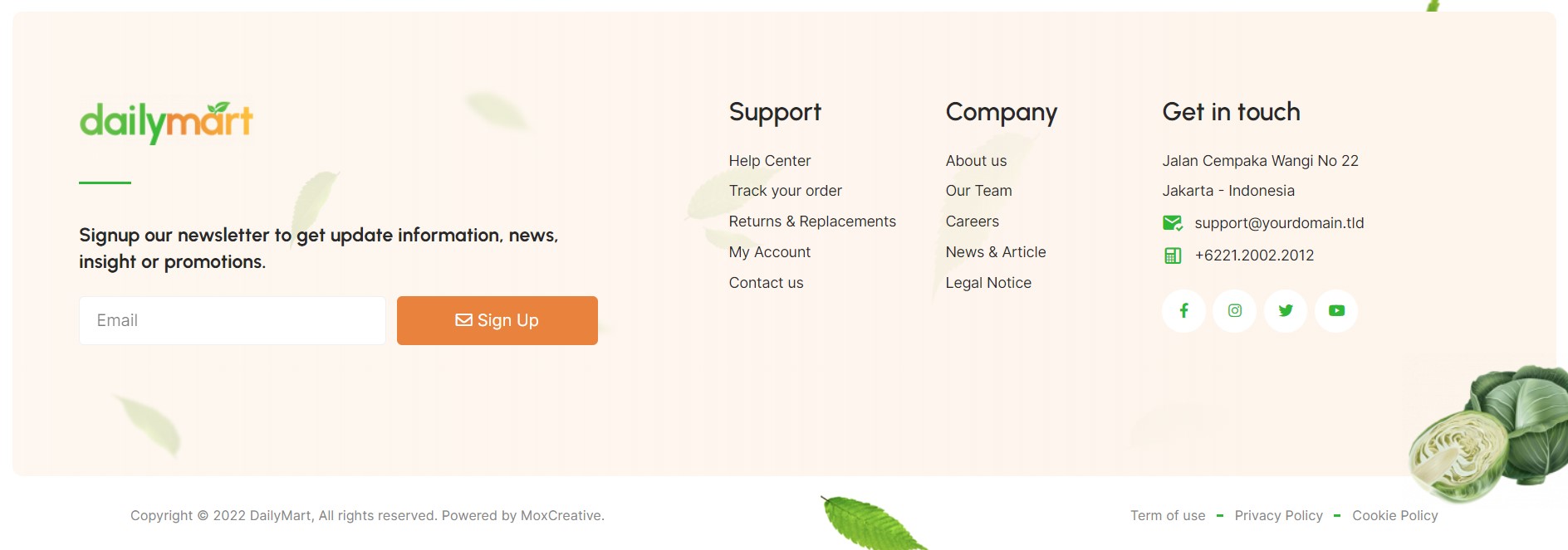 DailyMart - Grocery Store Elementor Template Kit by moxcreative ...