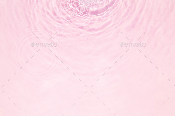 Closeup of pink water surface texture with splashes and bubbles Stock ...