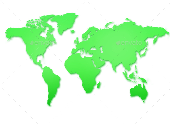 green world map isolated Stock Photo by ozaiachin | PhotoDune