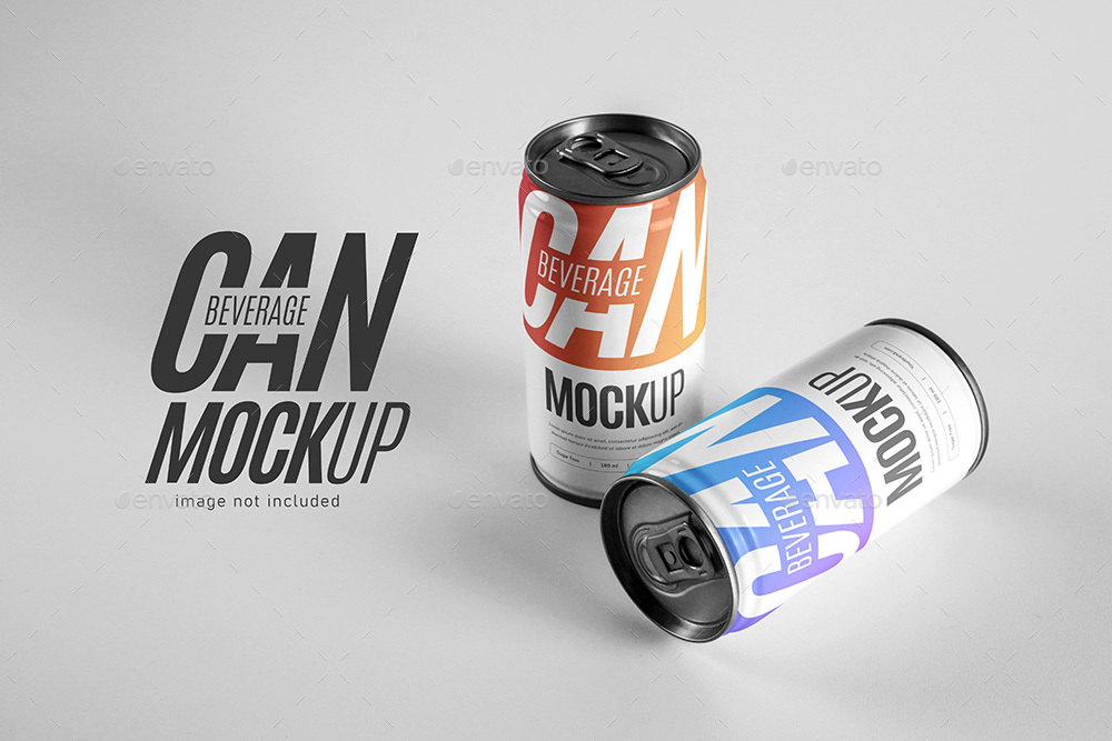 Beverage Can Mockup v2, Graphics | GraphicRiver