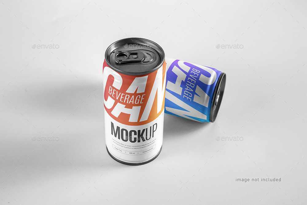 Beverage Can Mockup v2, Graphics | GraphicRiver