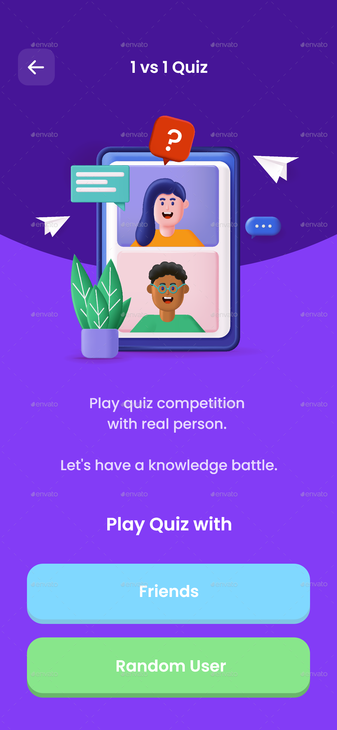 Quiz App UI Kit | Solo, Multiplayer, 1vs1 Quiz Contest App UI Kit ...