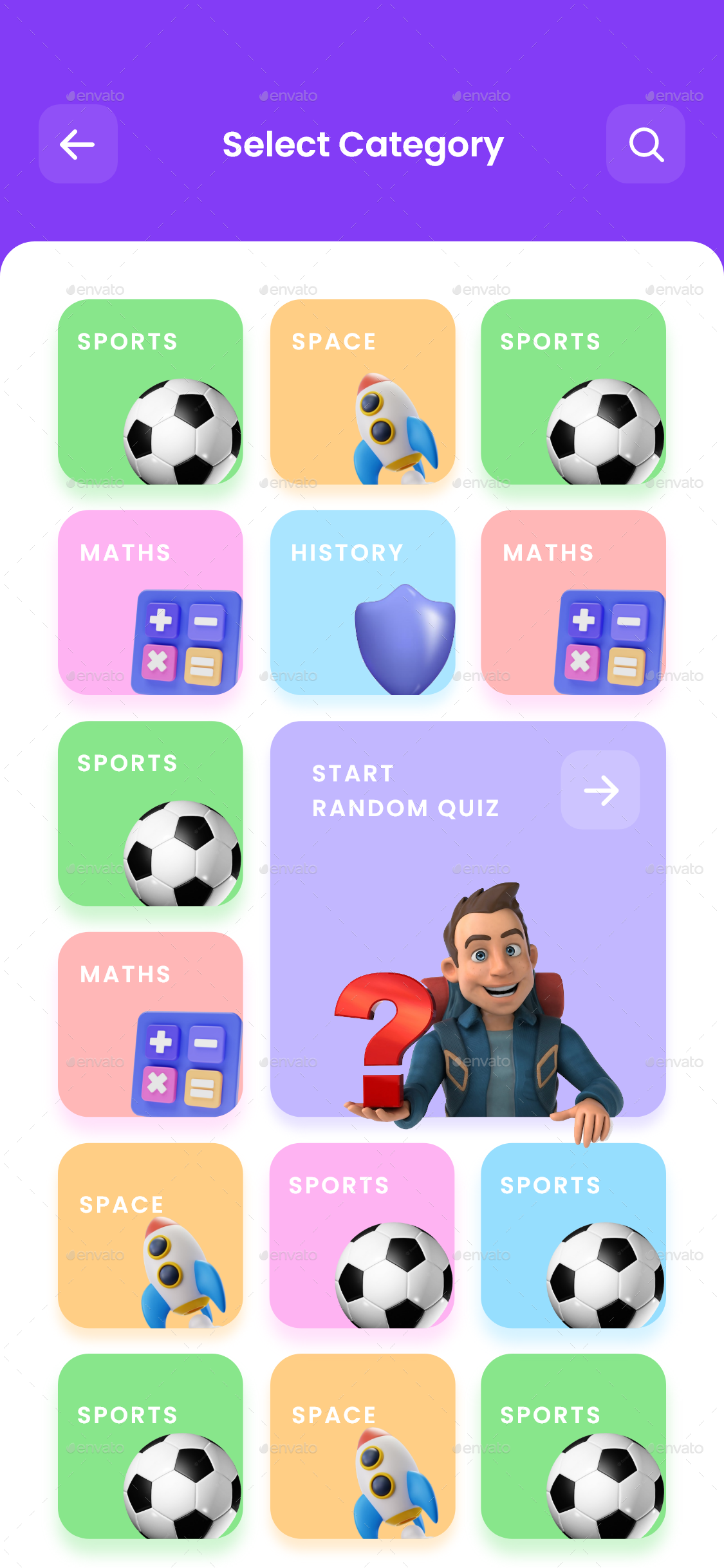 Quiz App UI Kit | Solo, Multiplayer, 1vs1 Quiz Contest App UI Kit ...