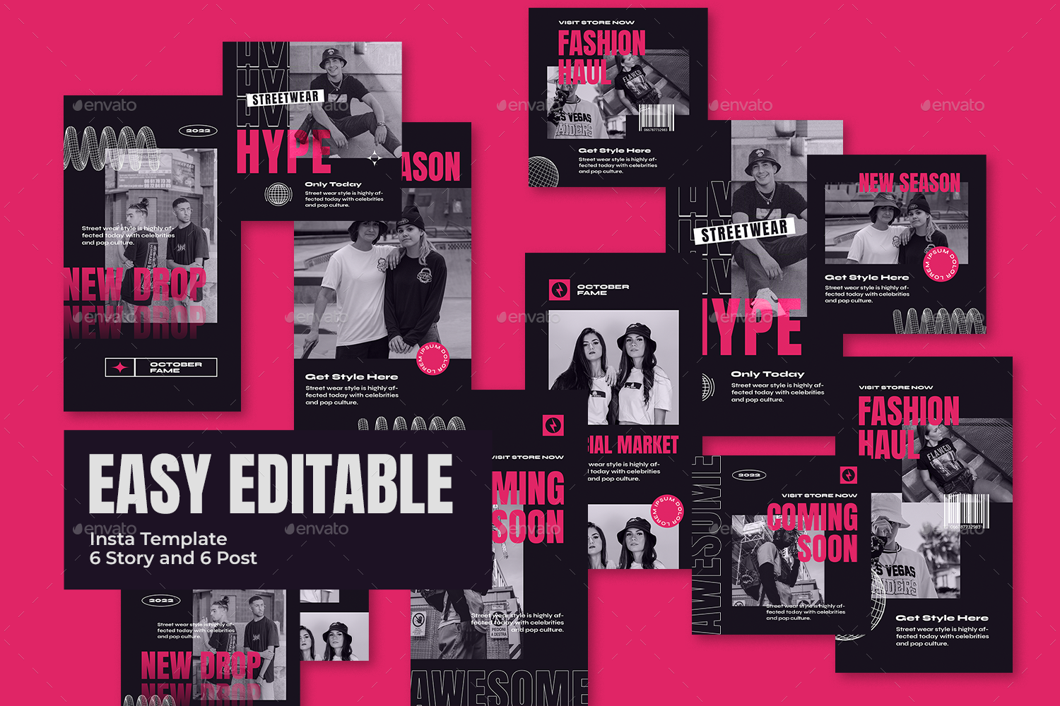 Rocal Urban Fashion Instagram Template, Web Elements | GraphicRiver