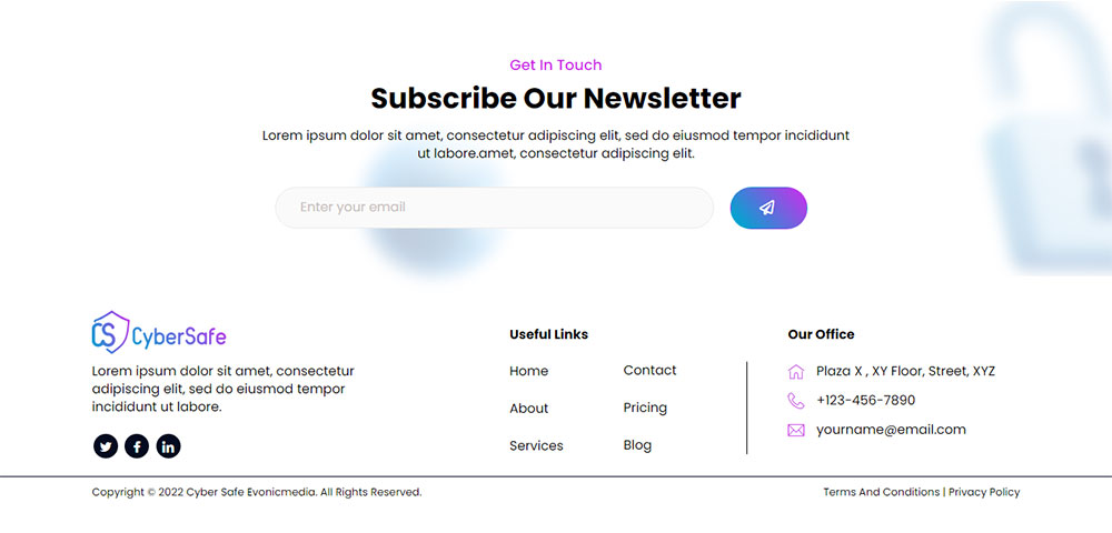 CyberSafe - Cyber Security Service Elementor Template Kit by Evonicmedia