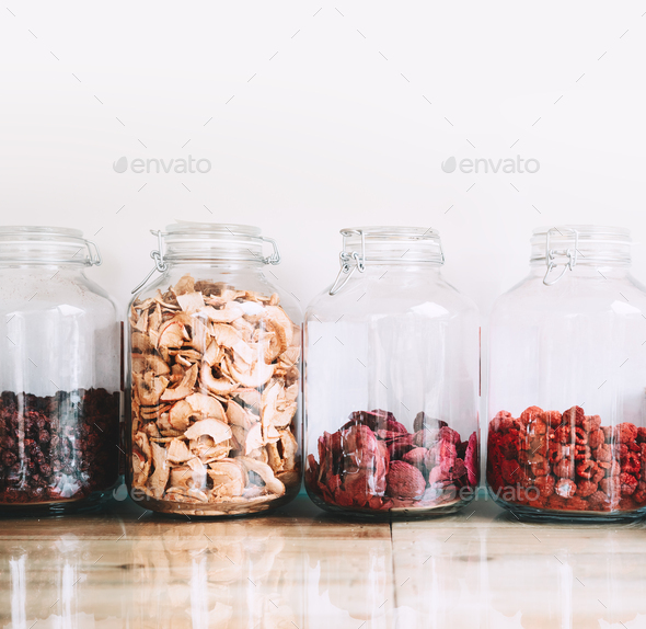 Bulk foods storage at low zero waste lifestyle. Stock Photo by ...
