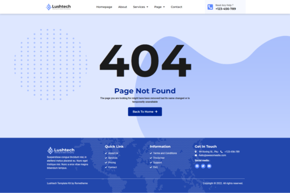 Lushtech - Startup & SaaS Elementor Pro Template Kit by Rometheme ...