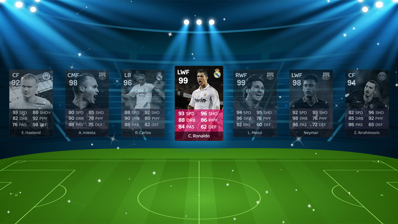 Responsive Soccer Player Cards by xuignus | CodeCanyon