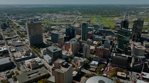 Downtown Fort Worth Aerial View, Stock Footage | VideoHive