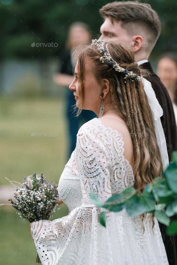 Back view of newlywed couple. Stock Photo by eudial2224 | PhotoDune