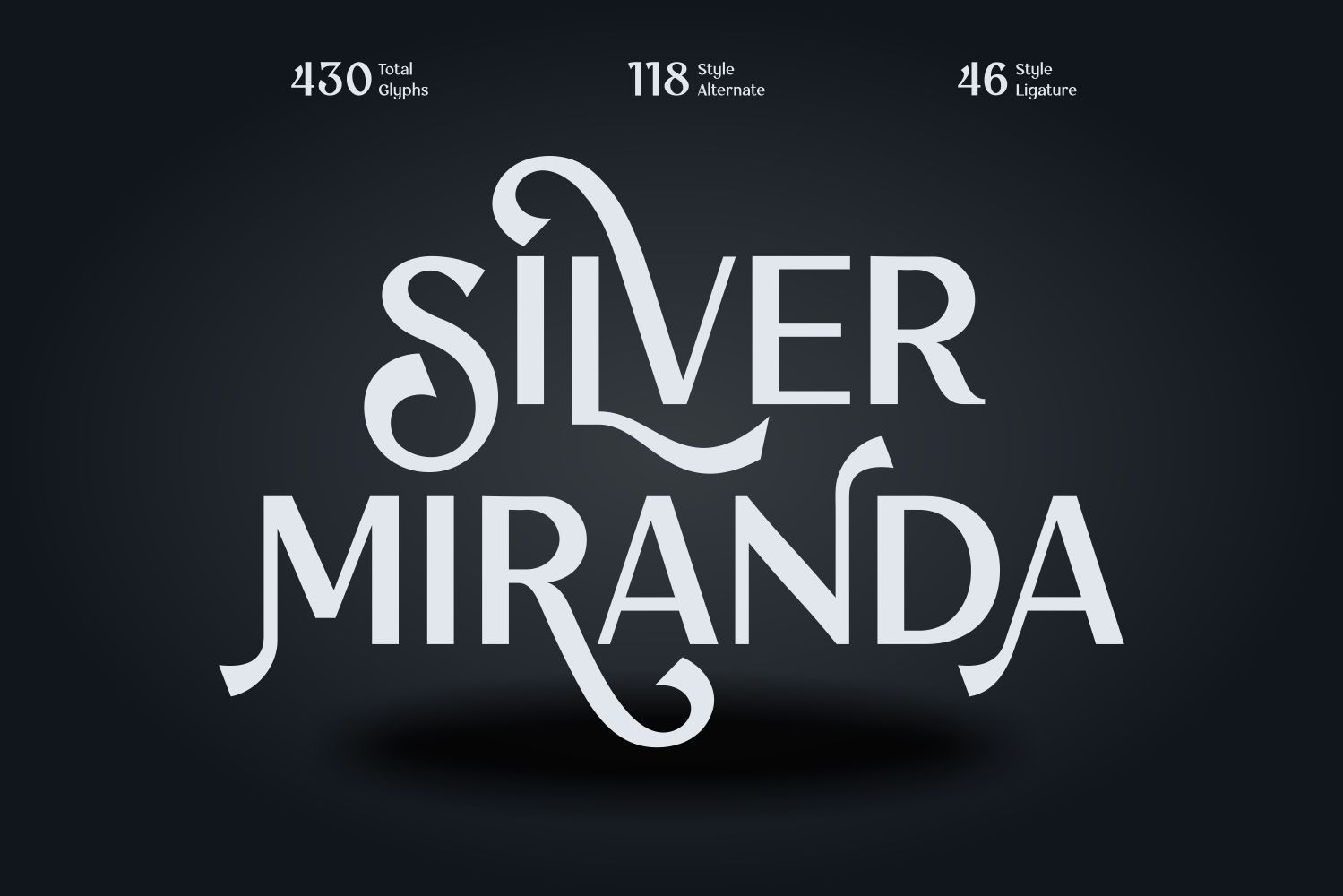 SILVER MIRANDA, Fonts | GraphicRiver