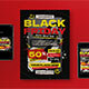 Black Edgy Black Friday Flyer Set, Print Templates | GraphicRiver
