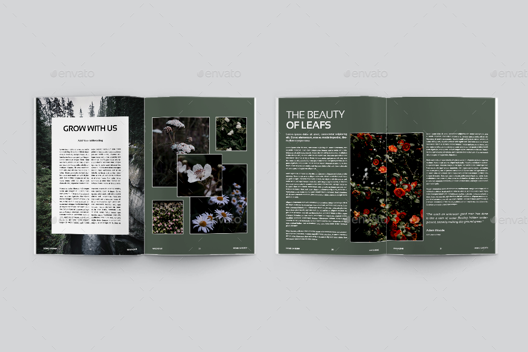 The Nature Magazine, Print Templates | GraphicRiver