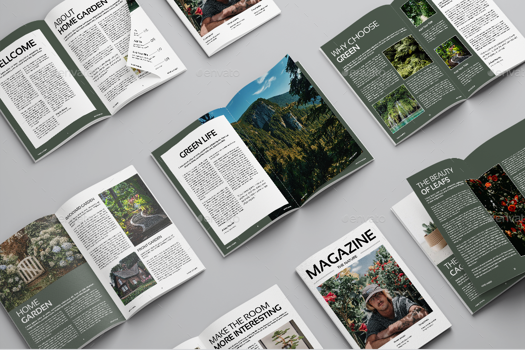 The Nature Magazine, Print Templates | GraphicRiver