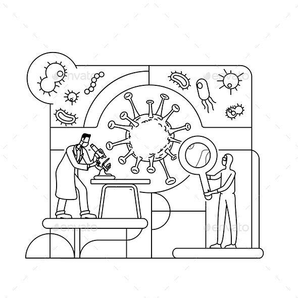 Laboratory Experiments Concept Illustrations Pack by TheImg | GraphicRiver