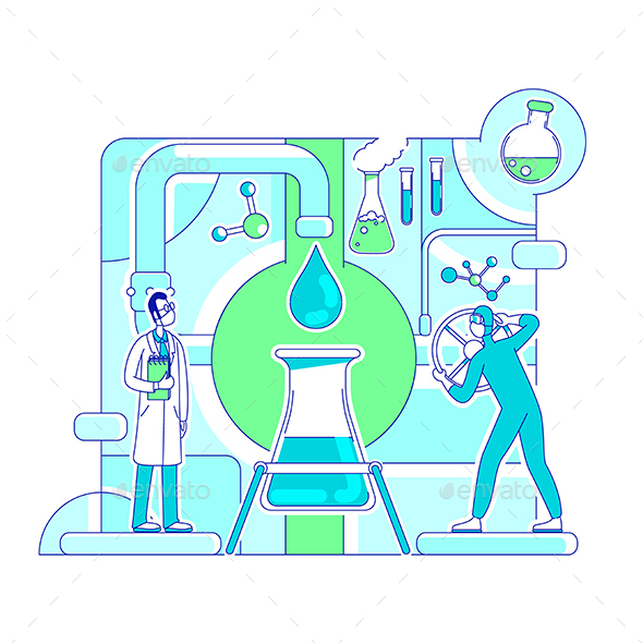 Laboratory Experiments Concept Illustrations Pack by TheImg | GraphicRiver