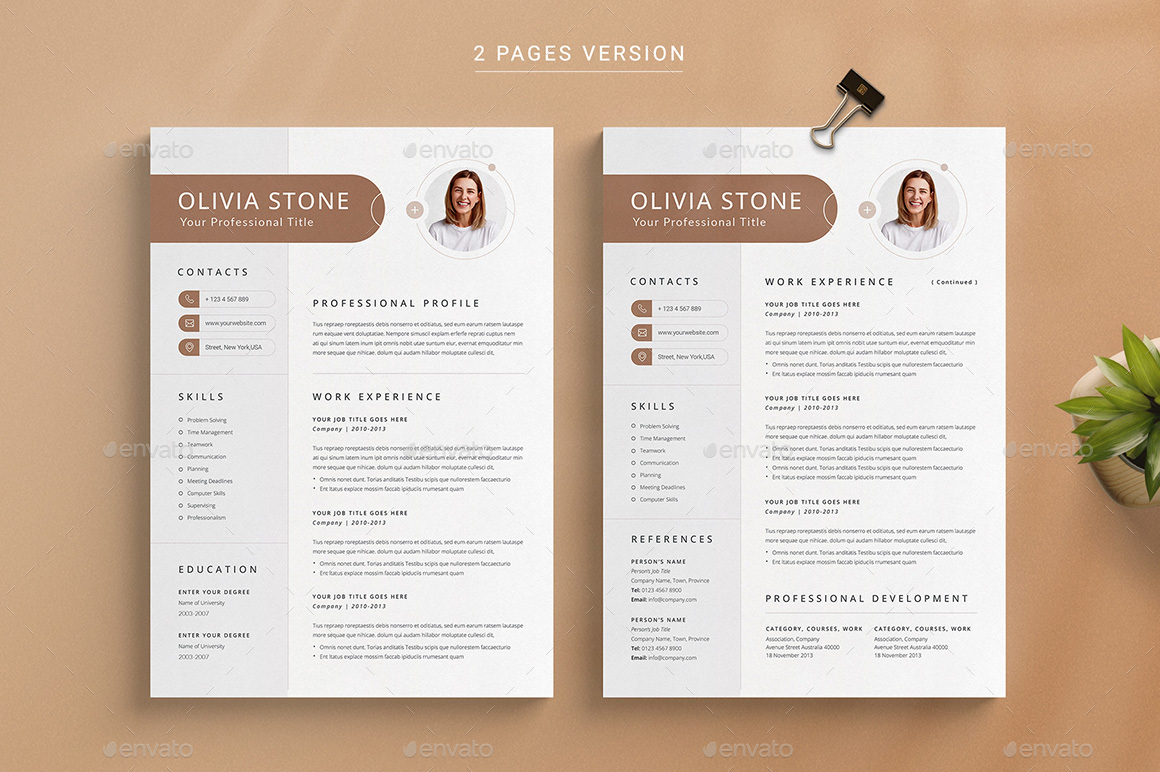 CV, Print Templates | GraphicRiver