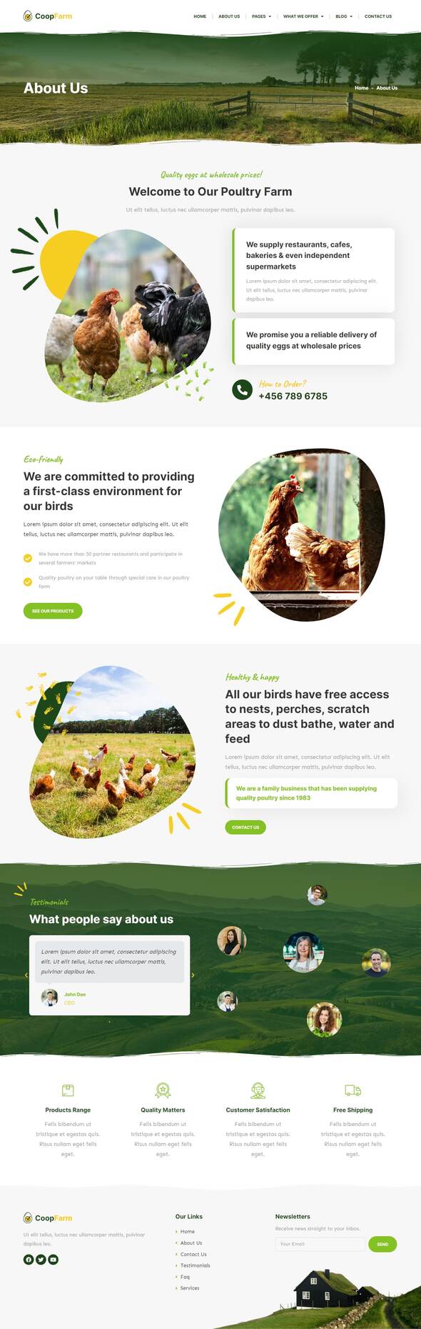 CoopFarm - Poultry Farm Elementor Template Kit by BimberOnline ...
