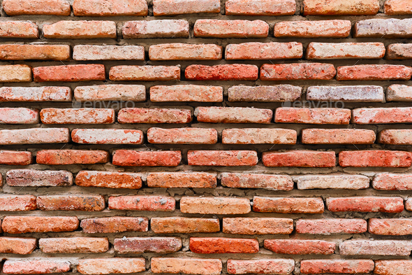 Brick facades of old houses, renovation of houses in old cities. Stock ...