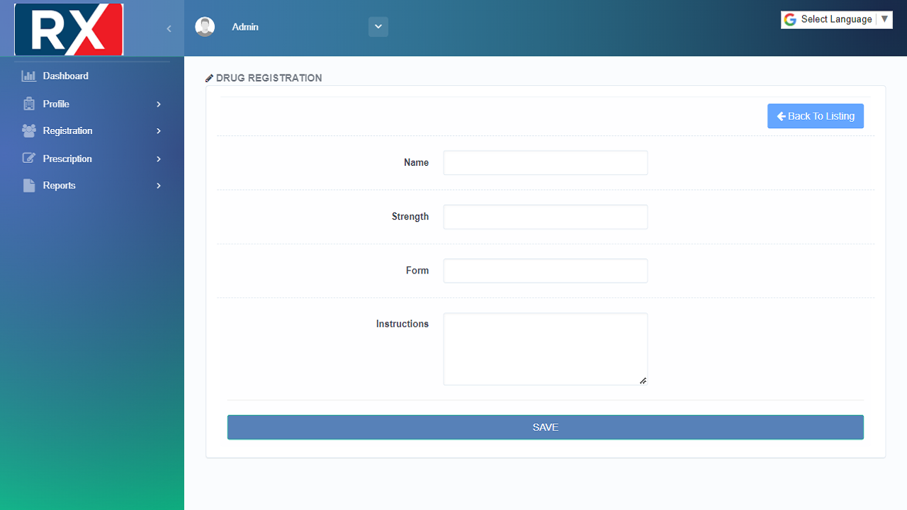 Prescription Management System by muhammad_idrees | CodeCanyon