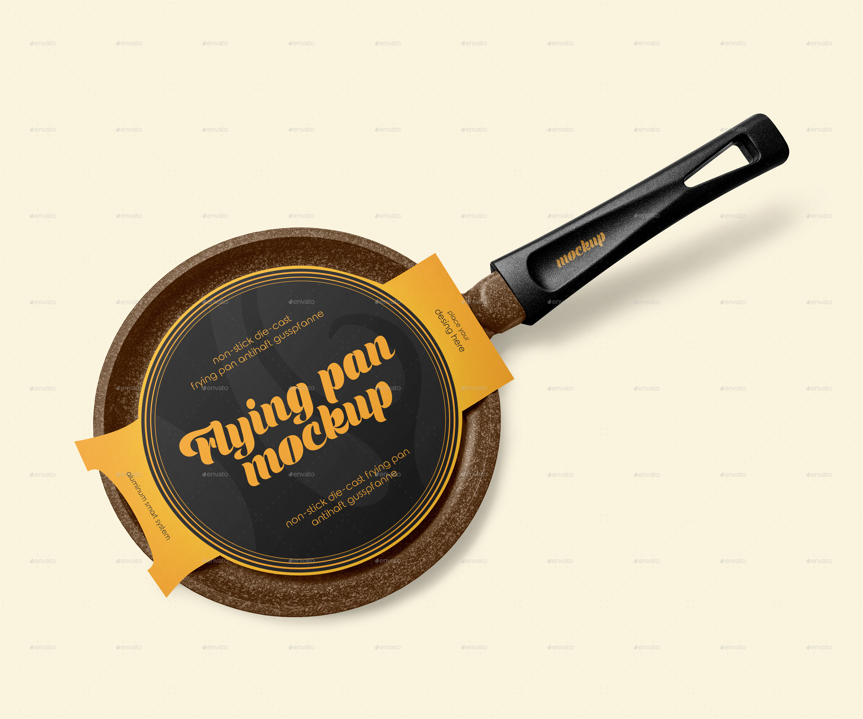 Frying Pan Mockup Set, Graphics | GraphicRiver