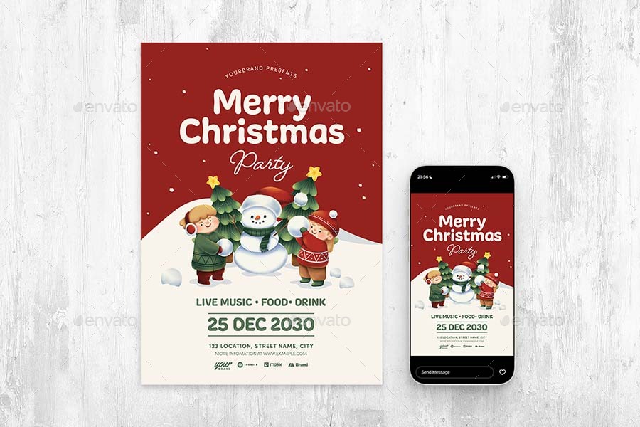 Christmas Flyer, Print Templates | GraphicRiver