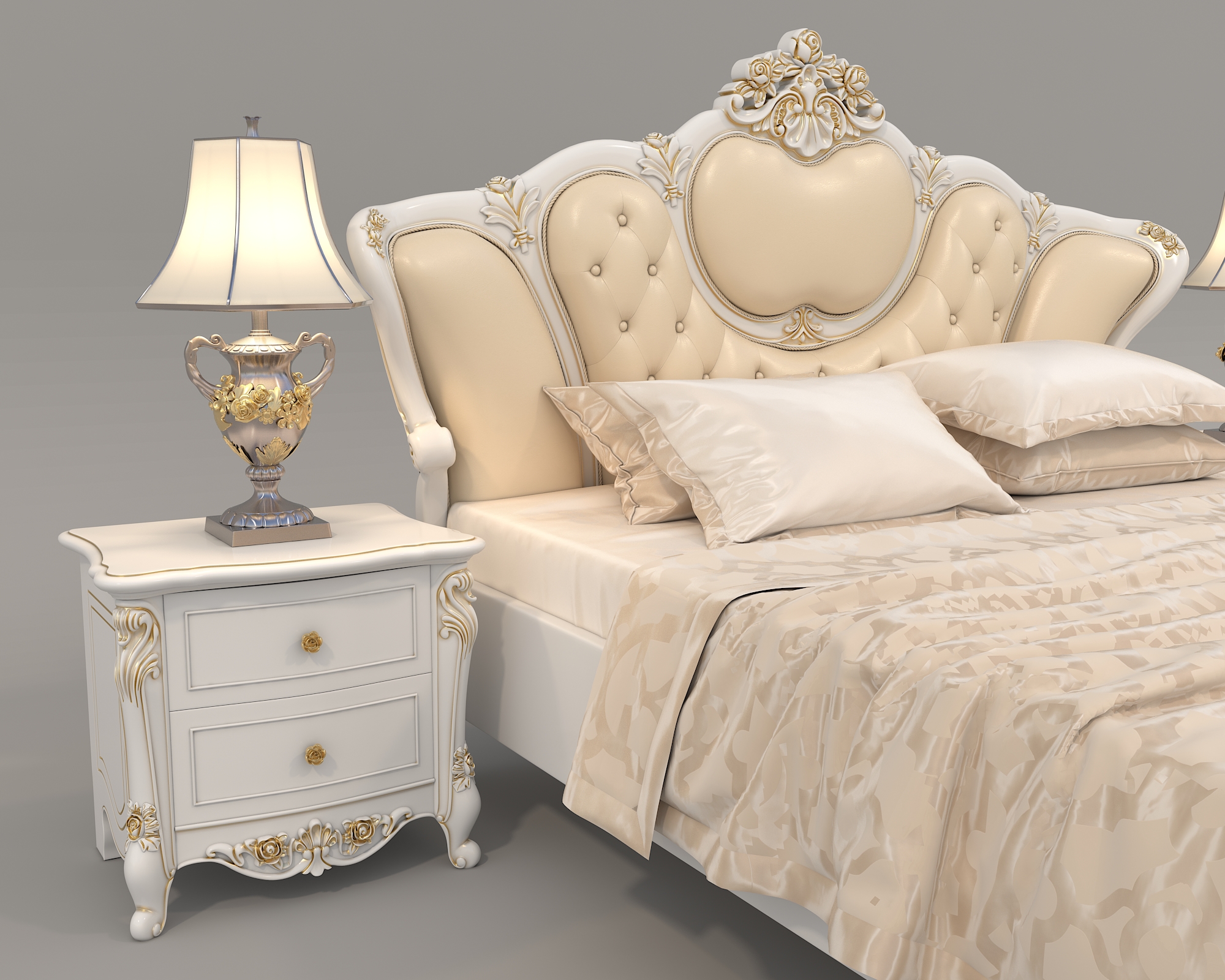 European Style Bed Set 15 by nhattuankts | 3DOcean