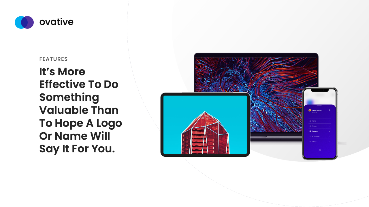 Ovative - Mobile Apps & SAAS Google Slides Template, Presentation Templates