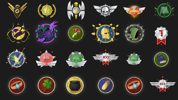 Achievements Package 3, After Effects Project Files | VideoHive