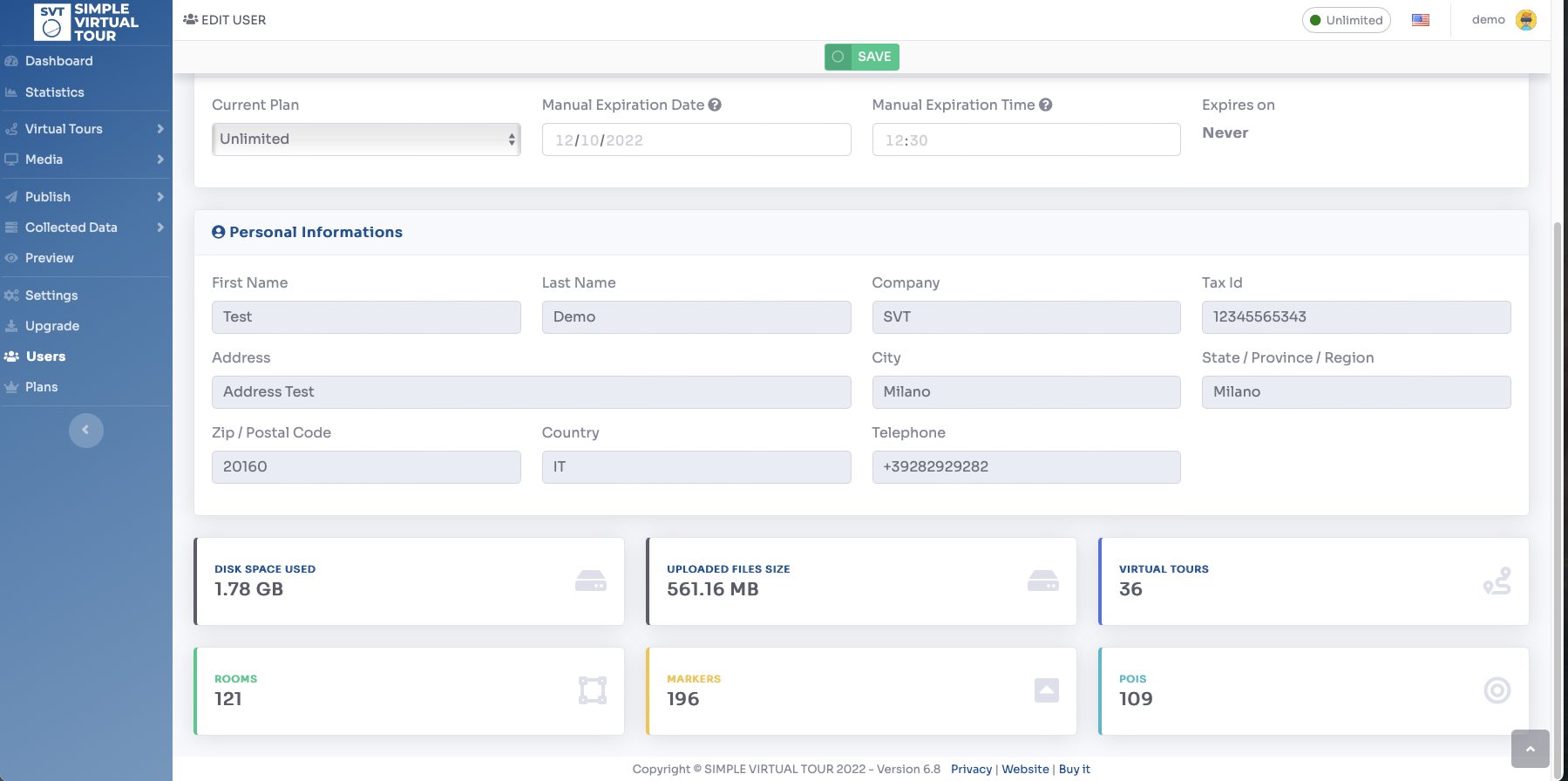 Simple Virtual Tour - SaaS Plugin by tandrea85 | CodeCanyon