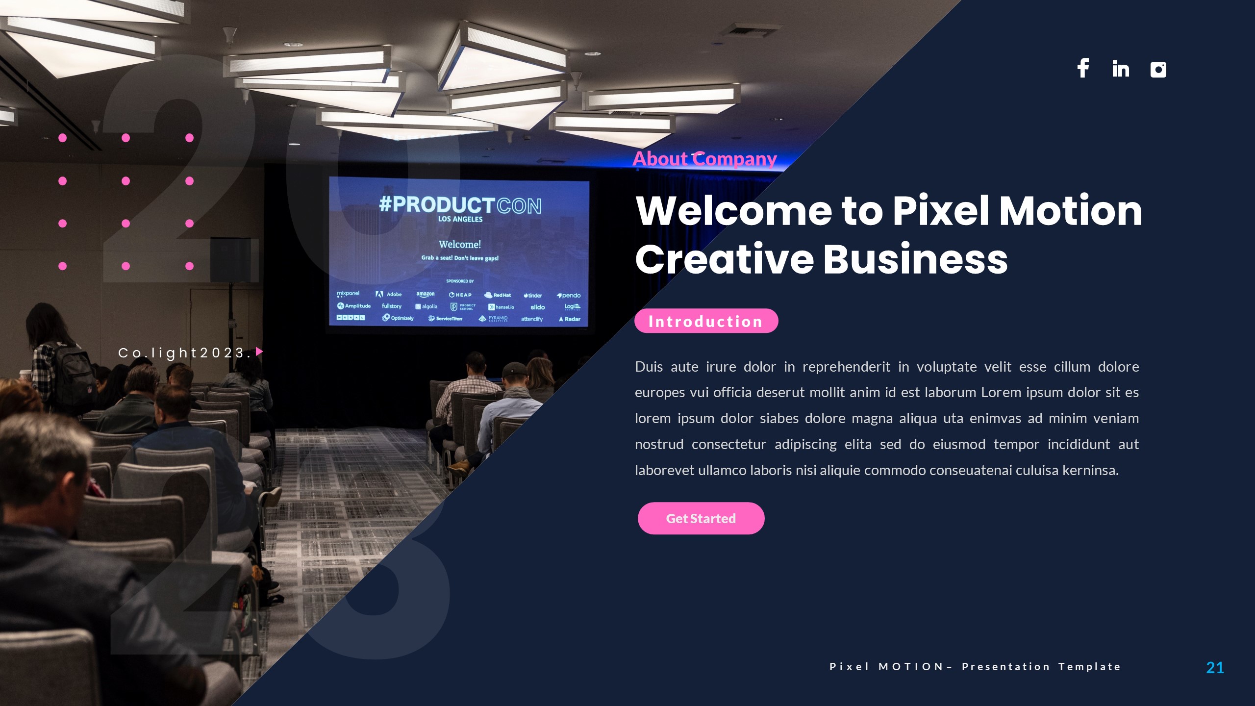 Pixel Motion Slides - Google Slides Business Plan Presentation Template ...