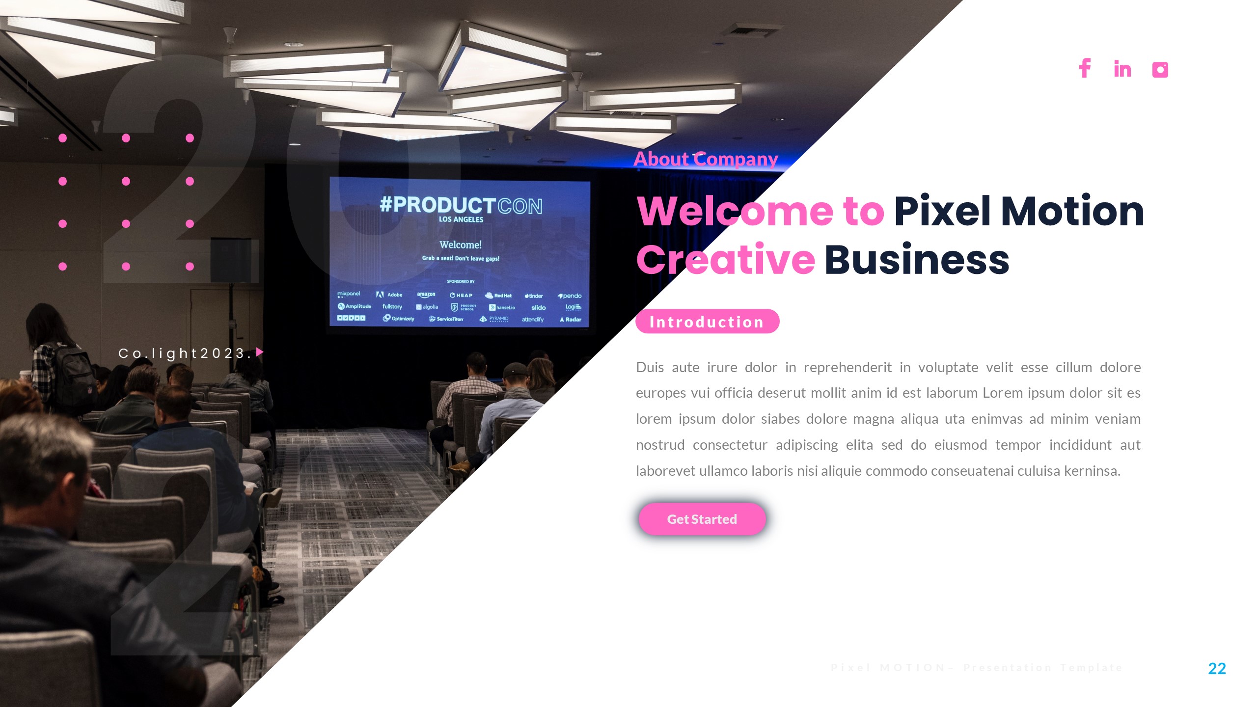 Pixel Motion Slides - Google Slides Business Plan Presentation Template ...