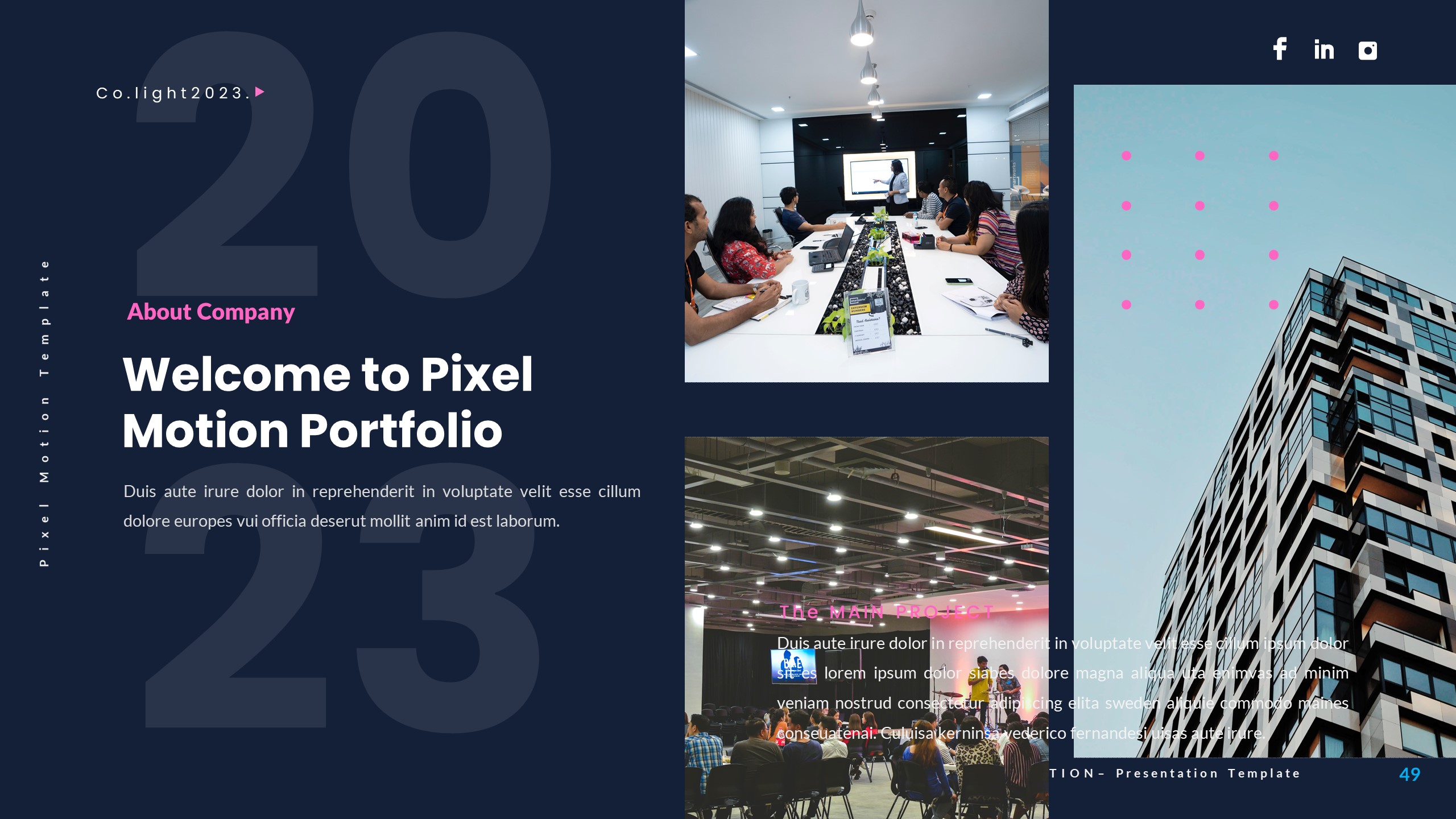 Pixel Motion Slides - Google Slides Business Plan Presentation Template ...