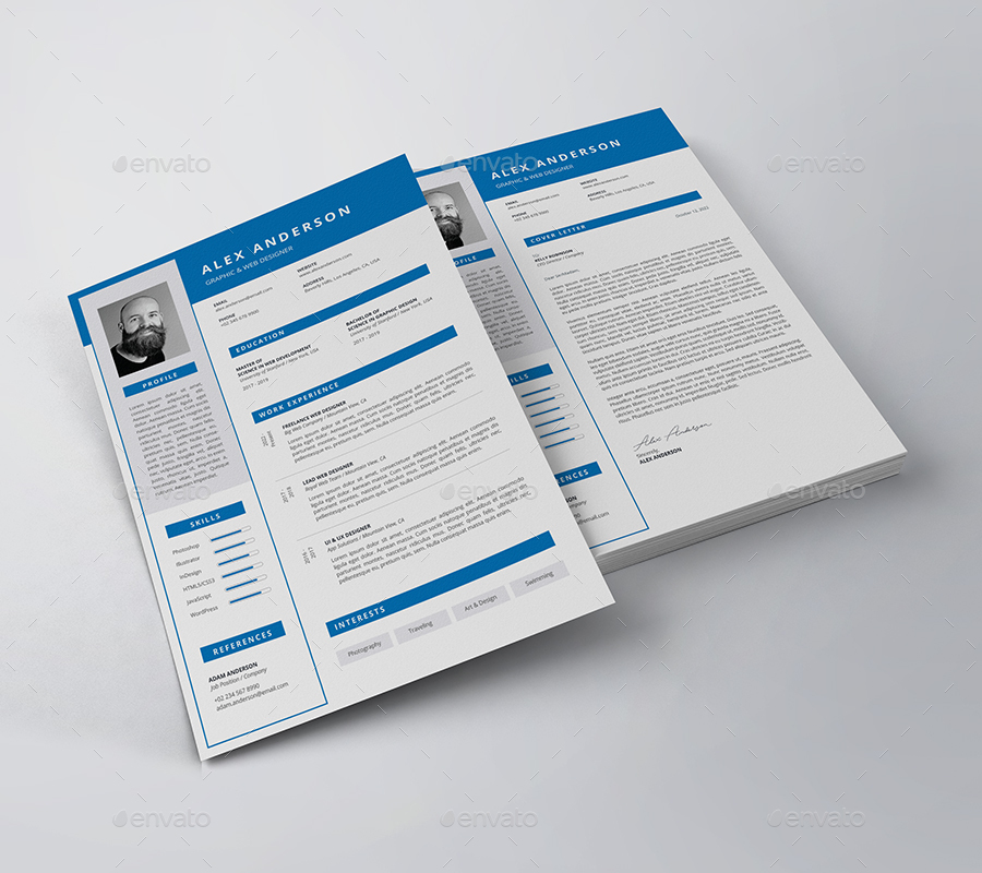 Resume/CV, Print Templates | GraphicRiver