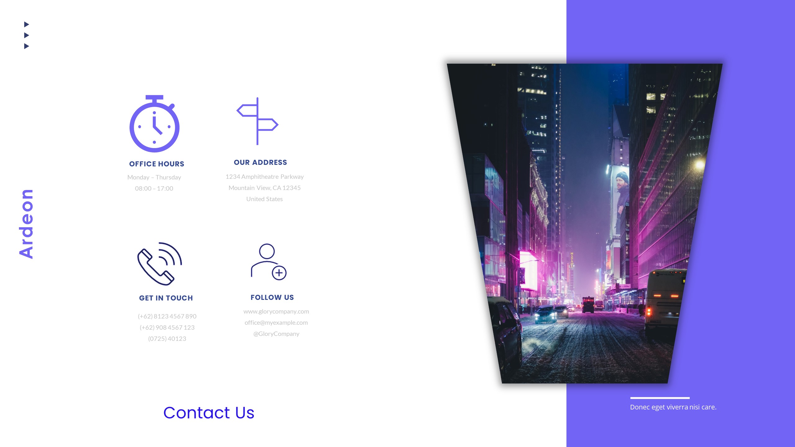 Ardeon Google Slides Presentation Modern Template, Presentation Templates