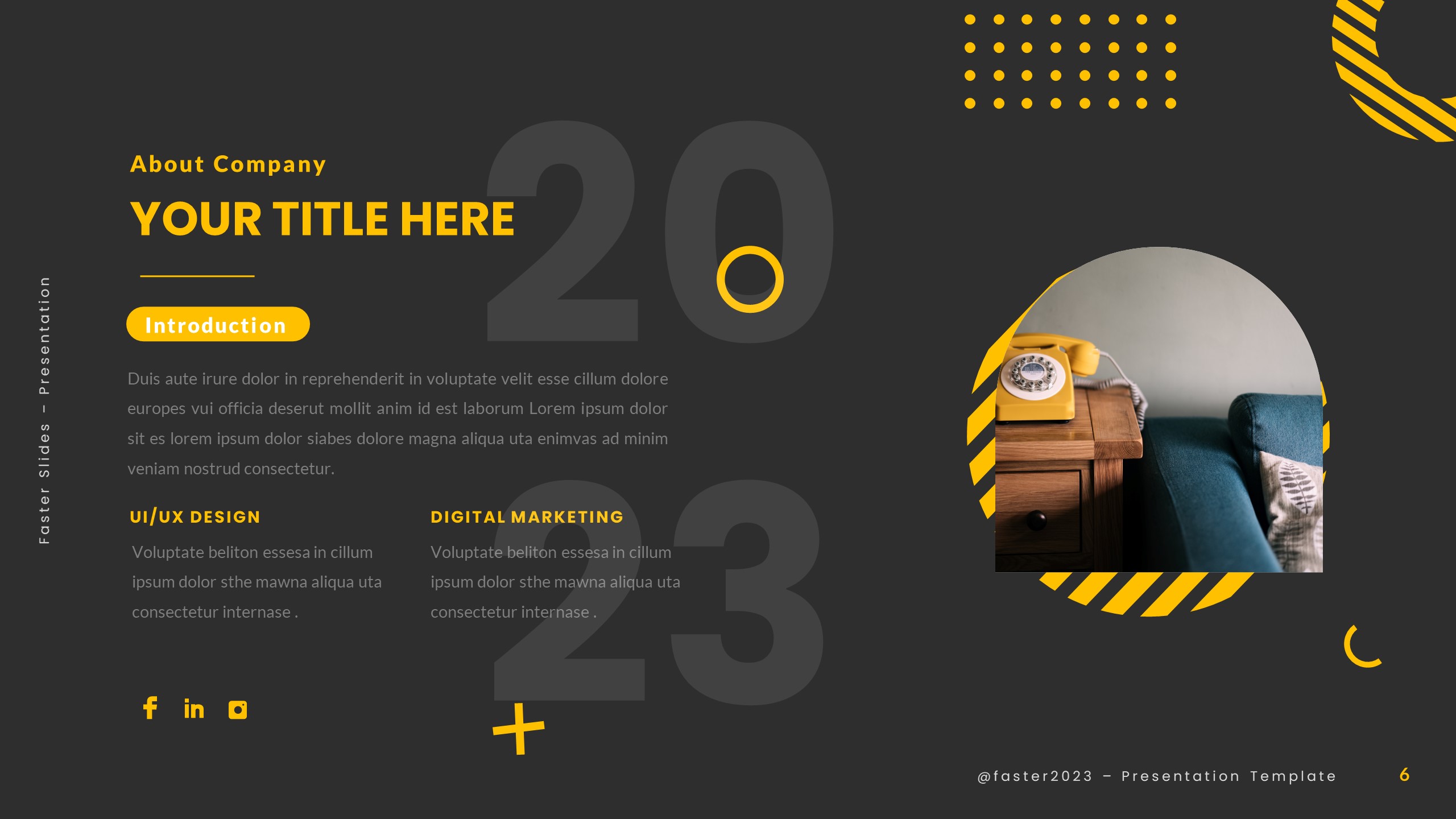 Faster Slides - Google Slides Modern Presentation Template ...