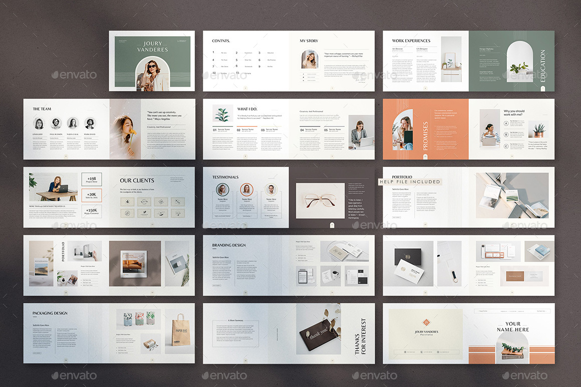 Portfolio Template, Print Templates | GraphicRiver