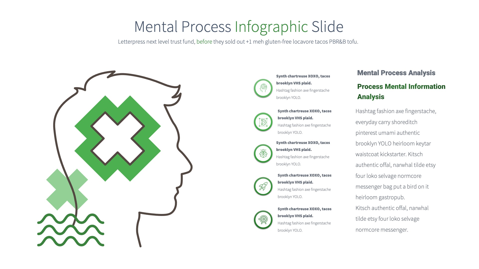 Mental Process - PowerPoint Infographics Slides, Presentation Templates
