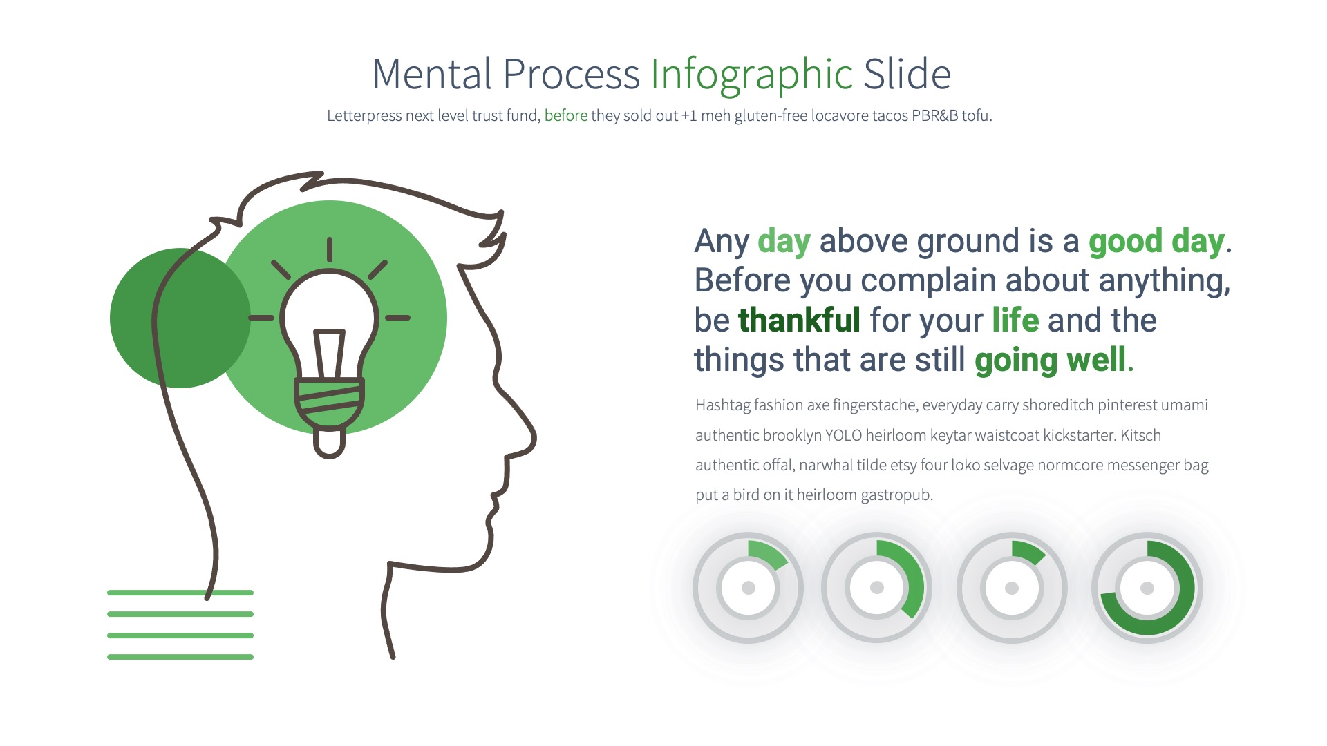 Mental Process - PowerPoint Infographics Slides, Presentation Templates