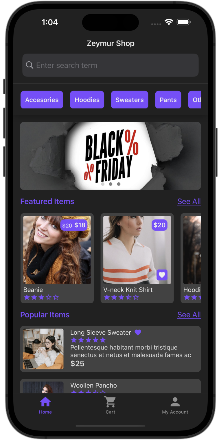 E-Commerce App UI Template 2 for Xamarin Forms by zeymur | CodeCanyon