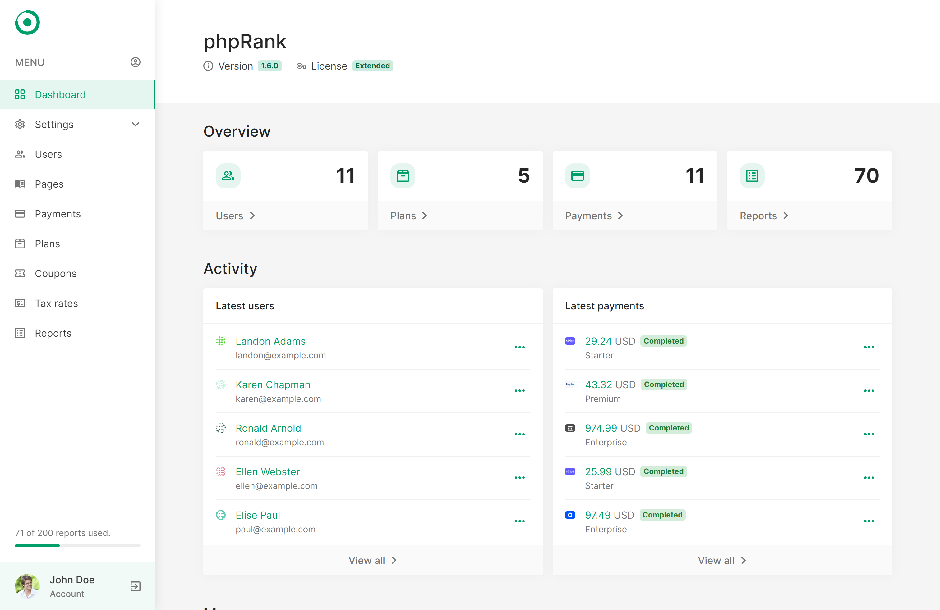 phpRank - SEO Reports & Tools Platform (SaaS) by lunatio | CodeCanyon